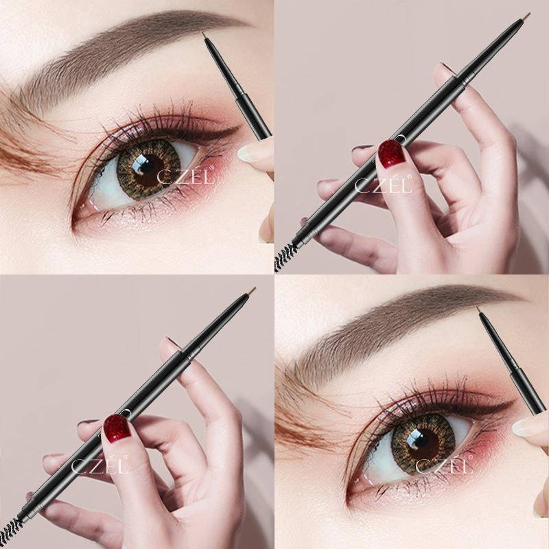 CZEL 1.5mm Slim Double-Ended Eyebrow Pencil Fine Refill Ultra Fine-Tip ...