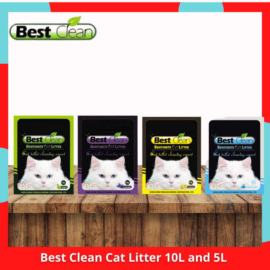 Best Clean Bentonite Cat Litter 10L l 5L | Shopee Philippines