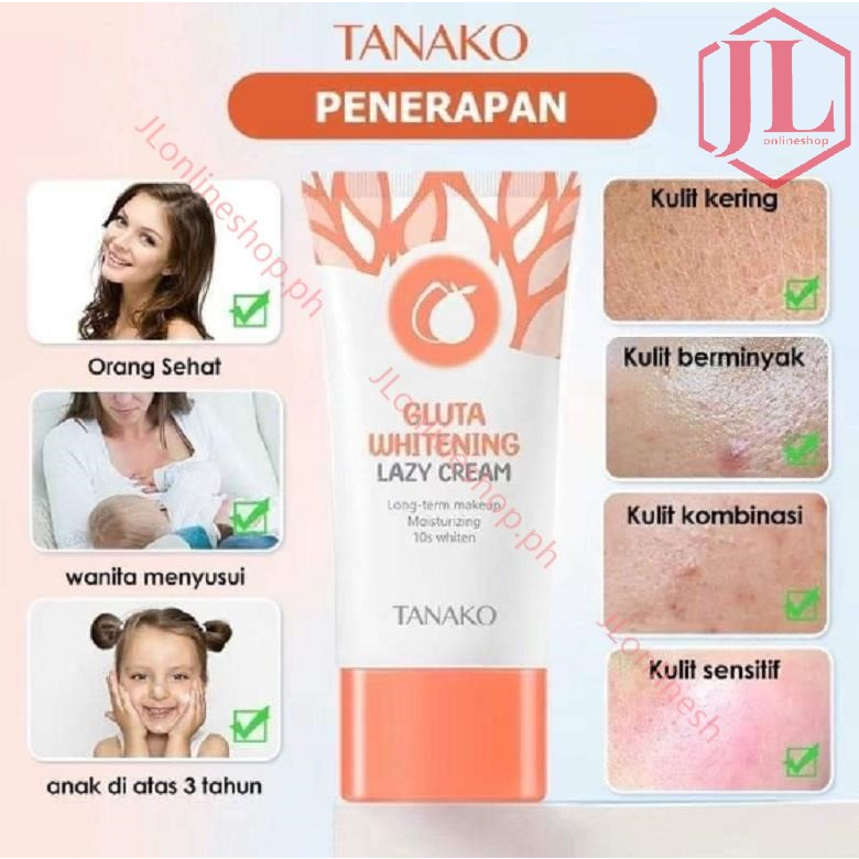 TANAKO Glutathione Whitening Cream Facial Cream Lazy Cream BB Cream 30g ...