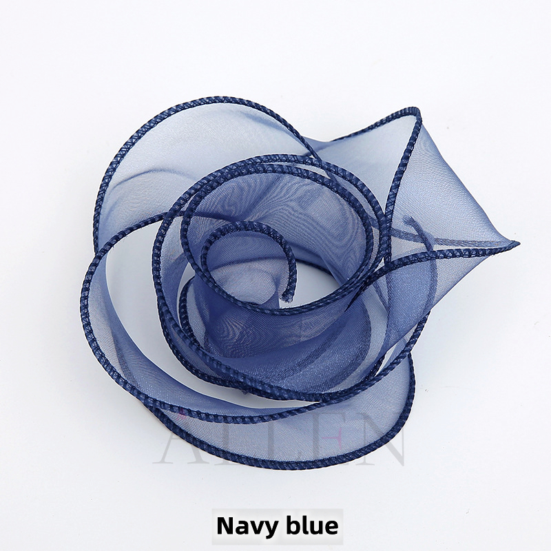 40mm*10m Sheer Chiffon Ribbon Organza Satin Ribbons-Bouquet Gift Wrap ...