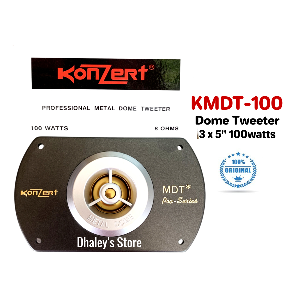 Original Konzert Dome Tweeter KMDT-100 100watts 8ohms 3 x 5" Size Metal ...