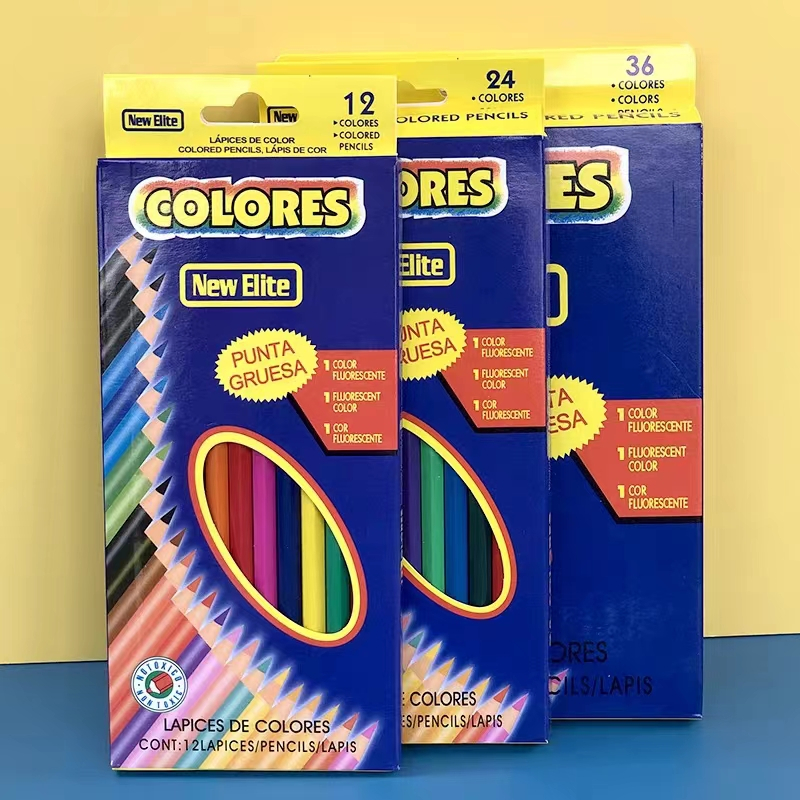 12pcs Boxed Color Pencil Student Children's Drawing Pencil Set Wooden ...