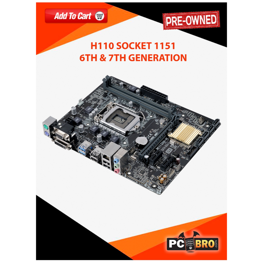 H110 Socket 1151 for 6th and 7th gen | Shopee Philippines