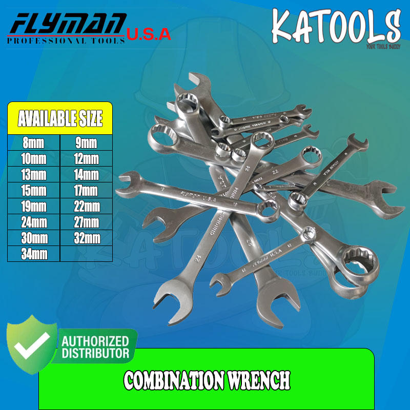 FLYMAN Precision Combination Wrench / Spanner Set 8-24mm Sold Per Piece ...