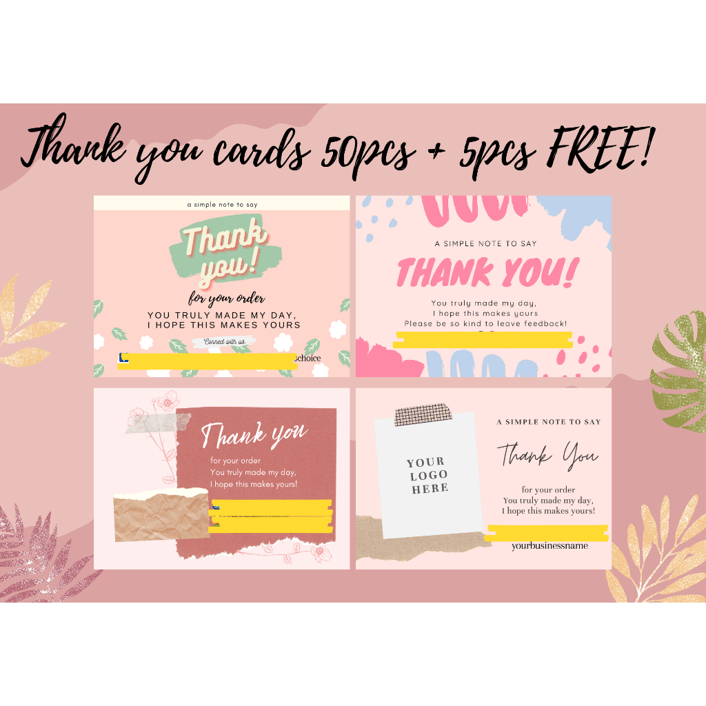 Personalized Business/ Occasional/ Calling/ Thank you Cards (Message us ...