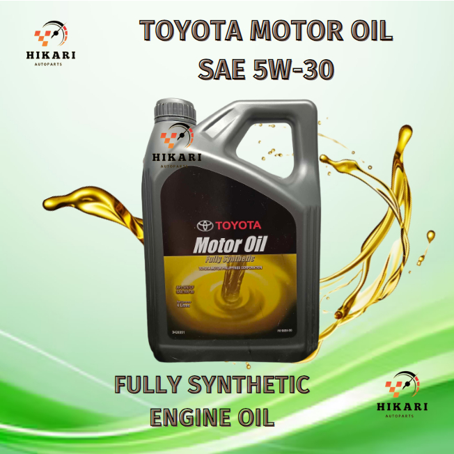 Toyota Motor Oil Fully Synthetic SAE 5W-30 4Liters | Shopee Philippines