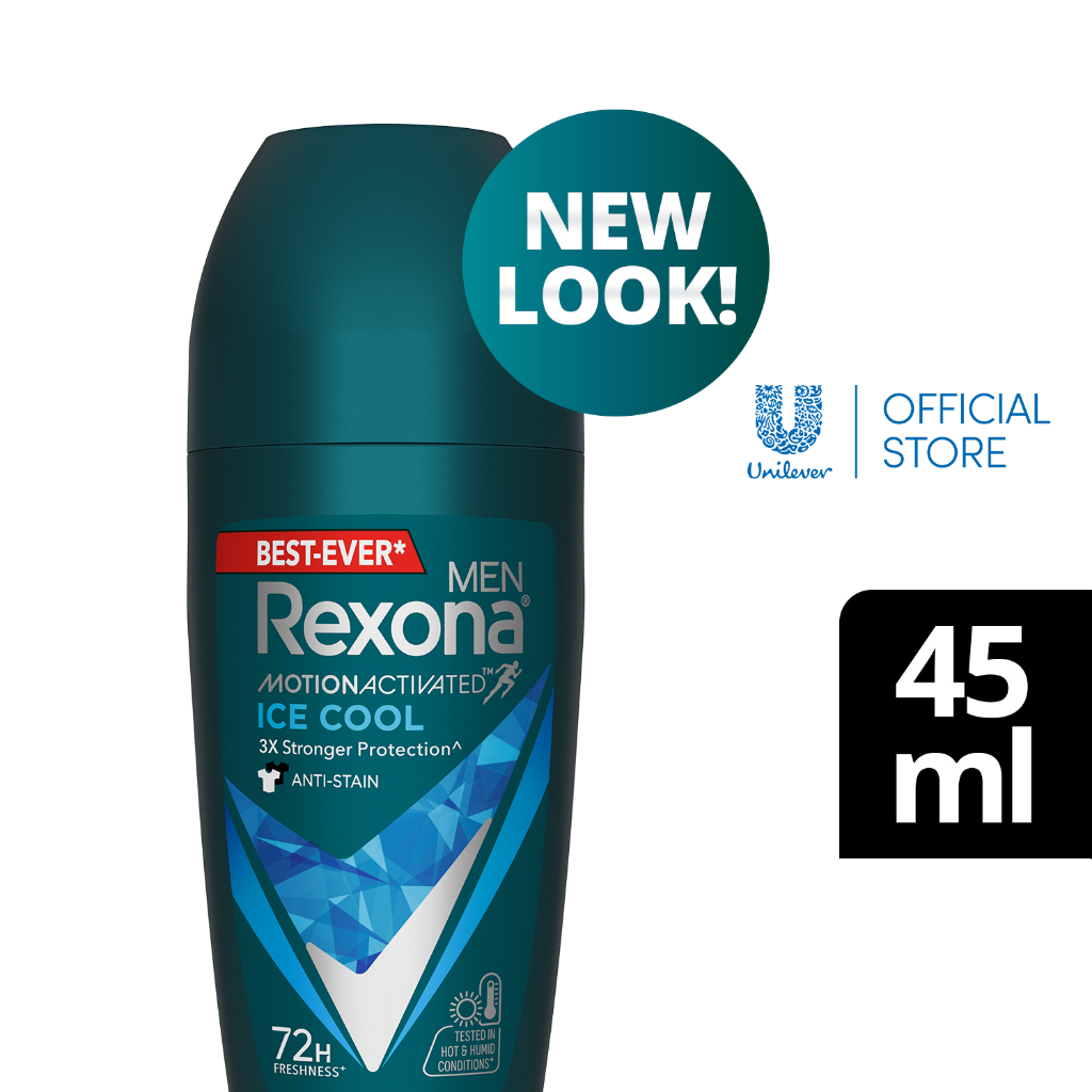 Rexona Men Motionsense Roll On Deodorant Ice Cool 45ml | Shopee Philippines