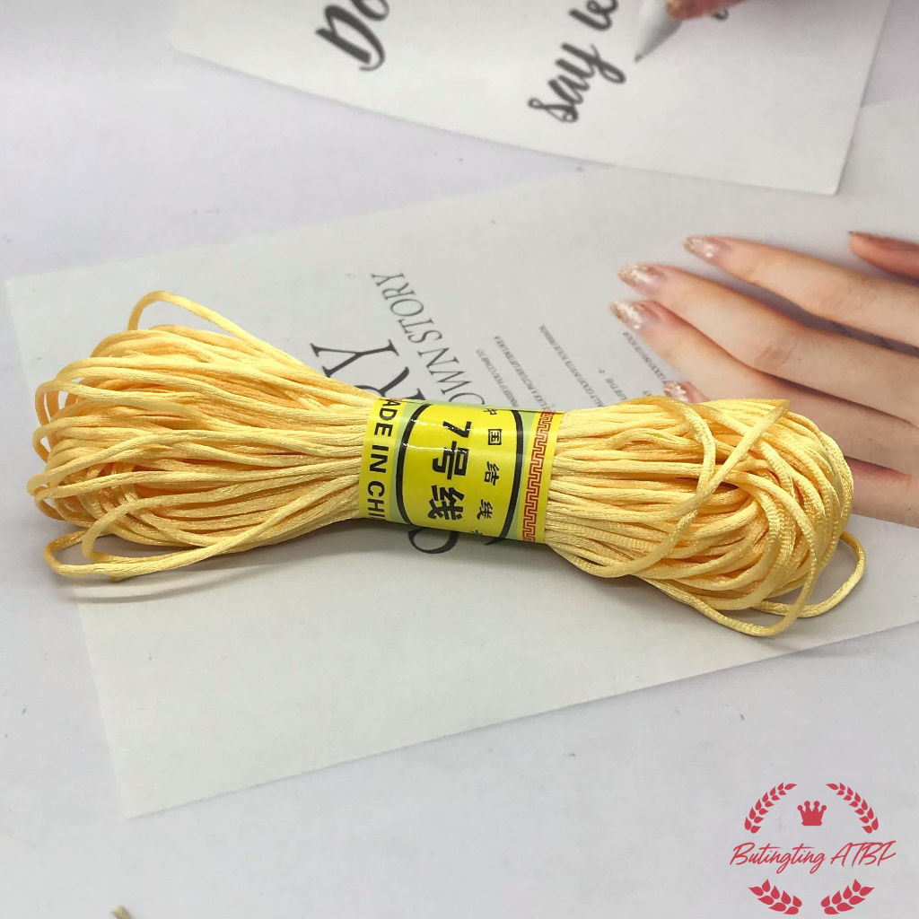 20 mete/ bundle 1.5mm Polyester Braided Long Rope DIY Chinese Knot ...