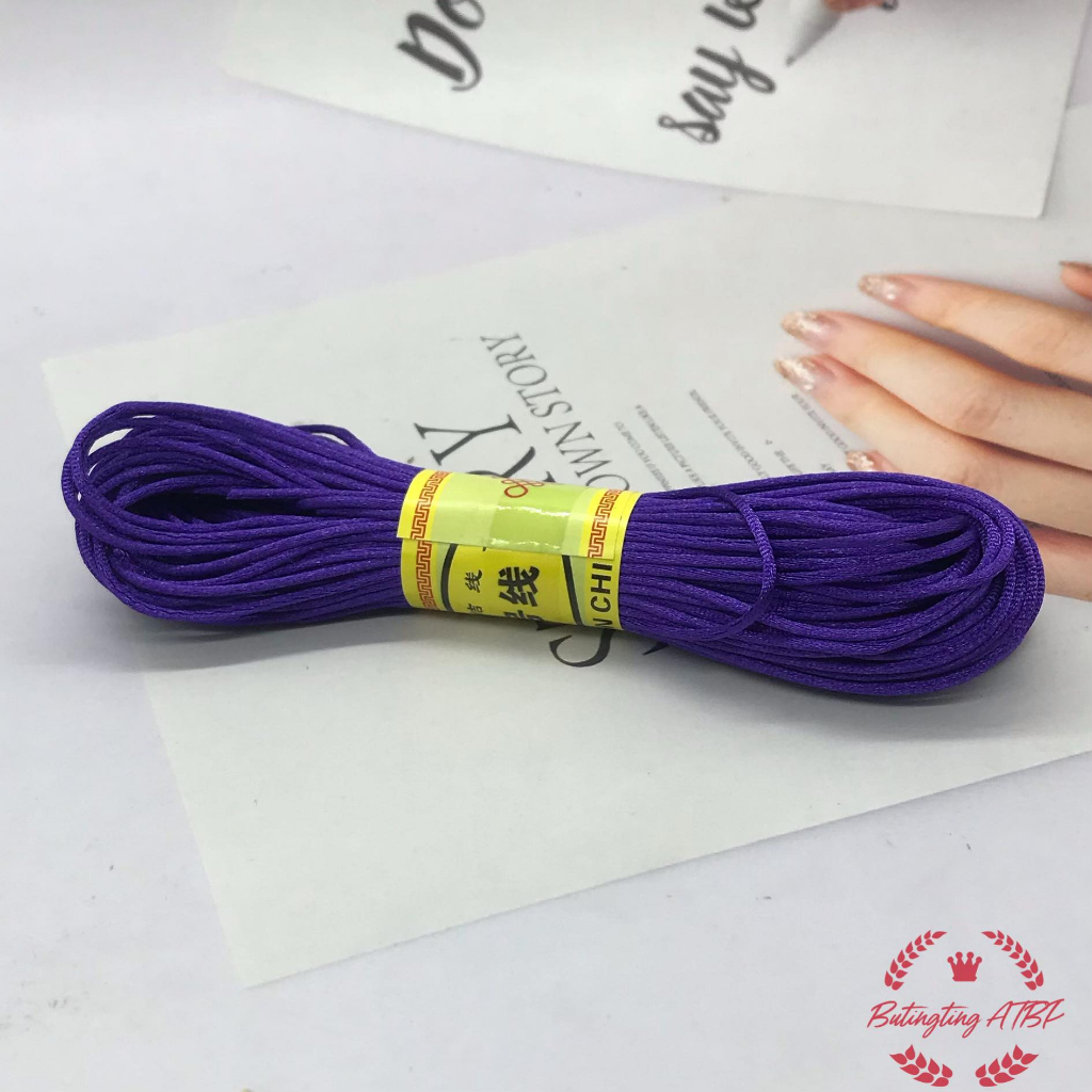 20 mete/ bundle 1.5mm Polyester Braided Long Rope DIY Chinese Knot ...