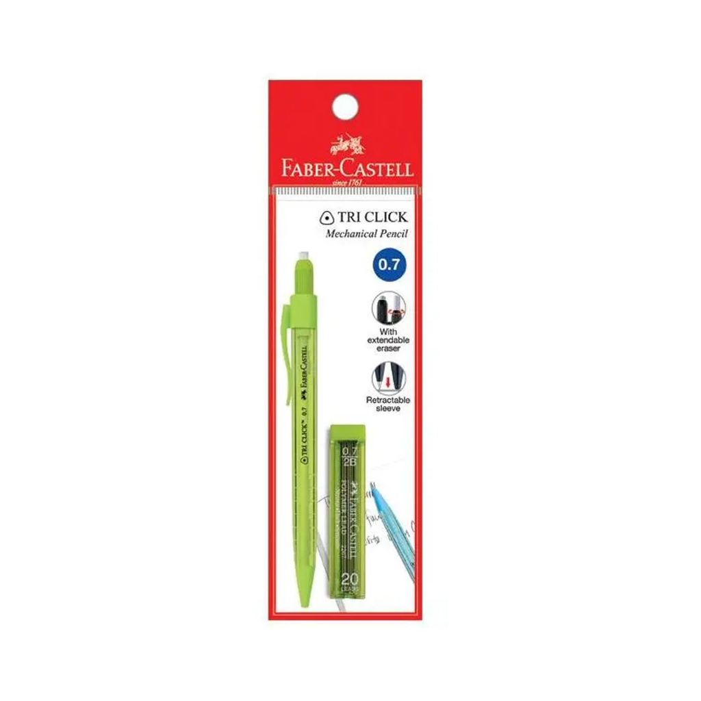 Faber-Castell TRI-CLICK 0.7 Mechanical Pencil Blister Card | Shopee ...