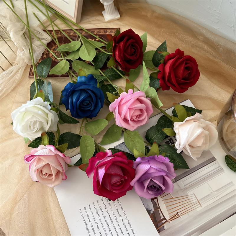 Artificial flower Cloth rose Home Decor cloth art Artificial rose ...