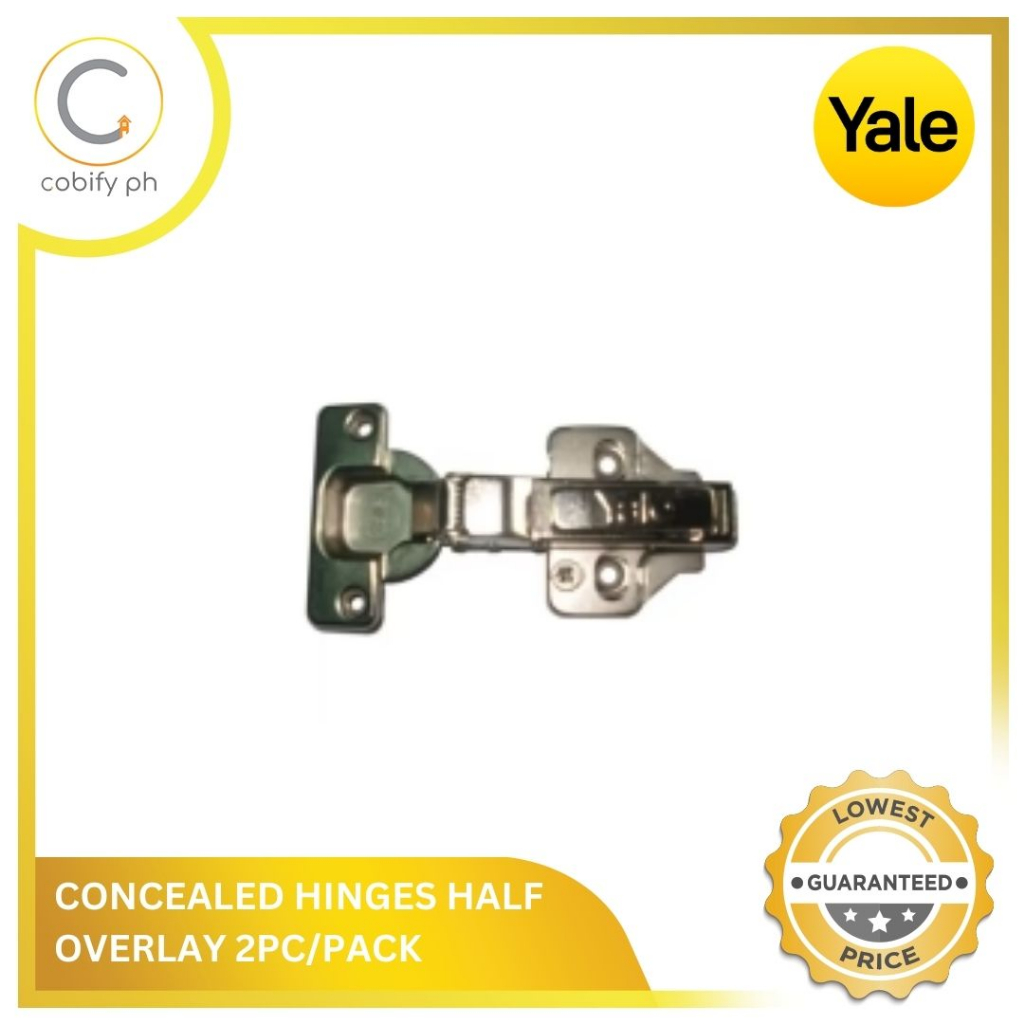 Yale Concealed Hinges Half Overlay 2pc/pack | Shopee Philippines