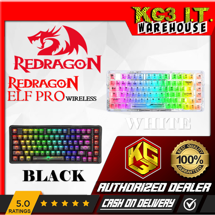 Redragon Elf Pro K649ctb Rgb Wireless Mechanical Gaming Keyboard ...