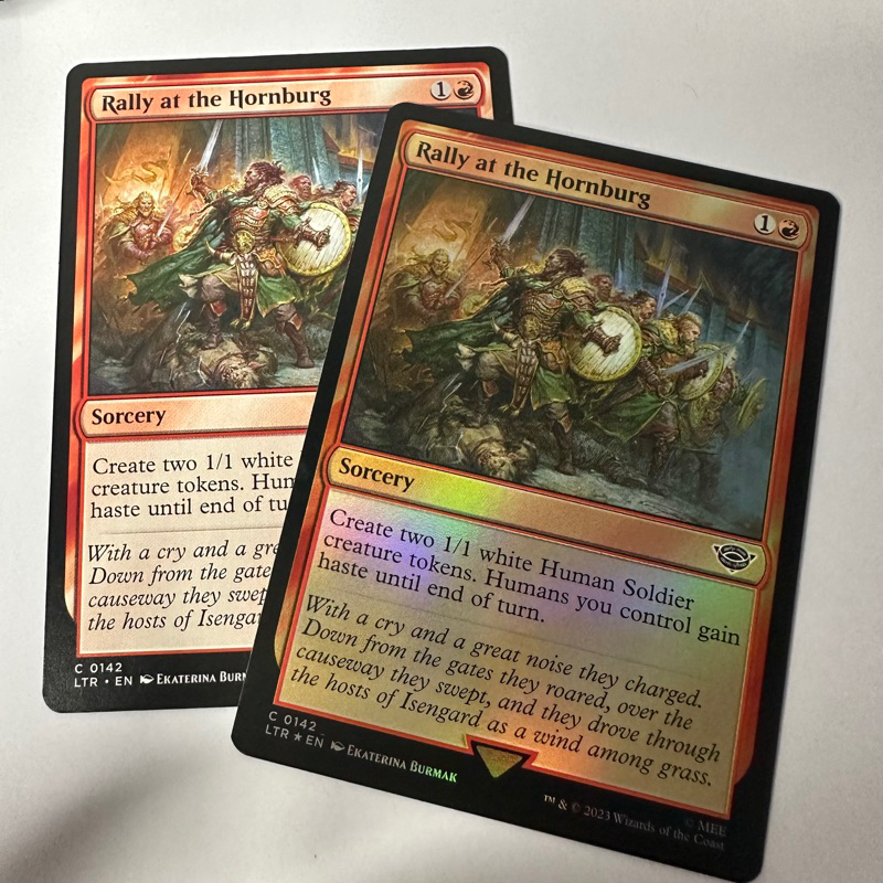 RALLY AT THE HORNBURG | LTR THE LORD OF THE RINGS | SORCERY | RED | MTG ...