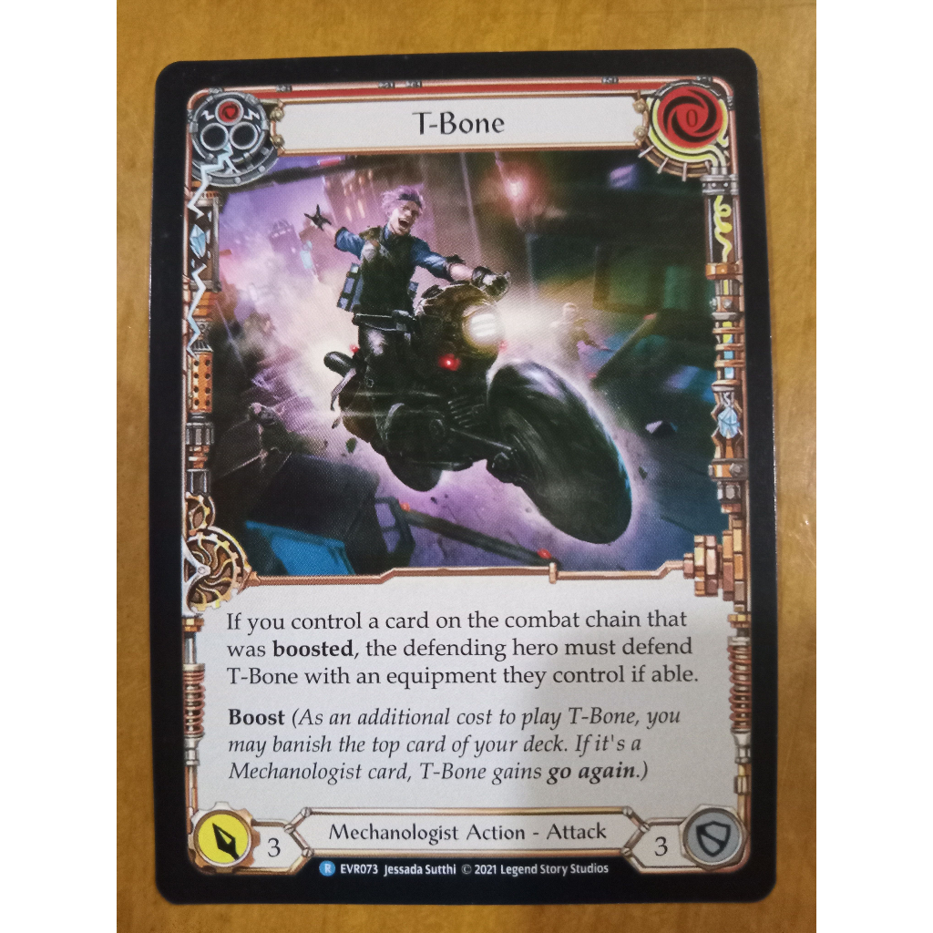 FAB Flesh and Blood TCG: T-Bone Everfest Rare Mechanologist Attack ...