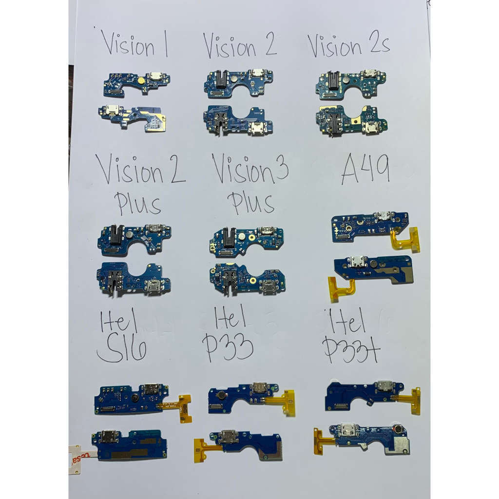 tecno infinix charging board for vision1 vision2 vision2s vision2plus ...