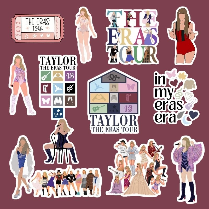 The Eras Tour Taylor Swift Laminated Vinyl Sticker Waterproof And