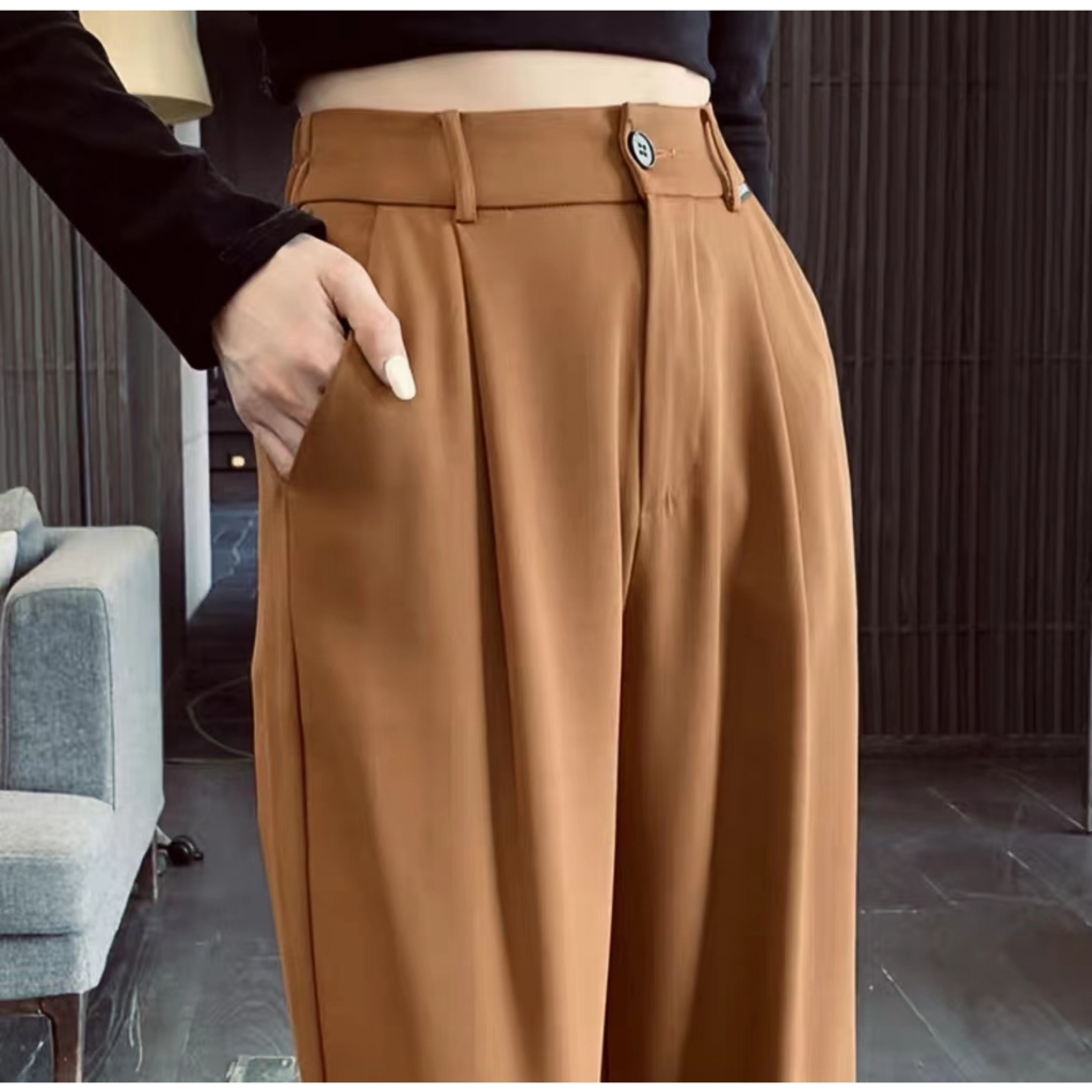 Kinwoo 26-31 High Waist Trouser Pants Women's Professional Suit Pants ...