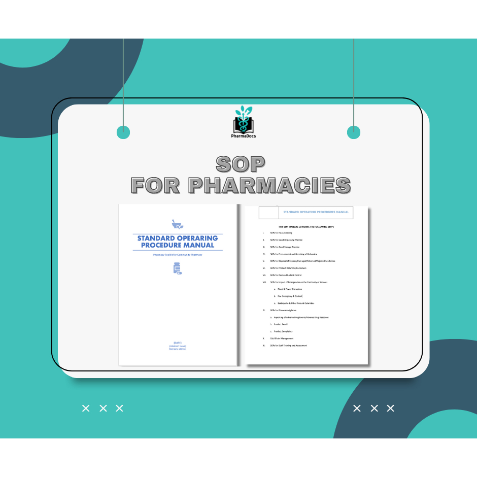 Standard Operating Procedures Manual for Community Pharmacy | Shopee Philippines