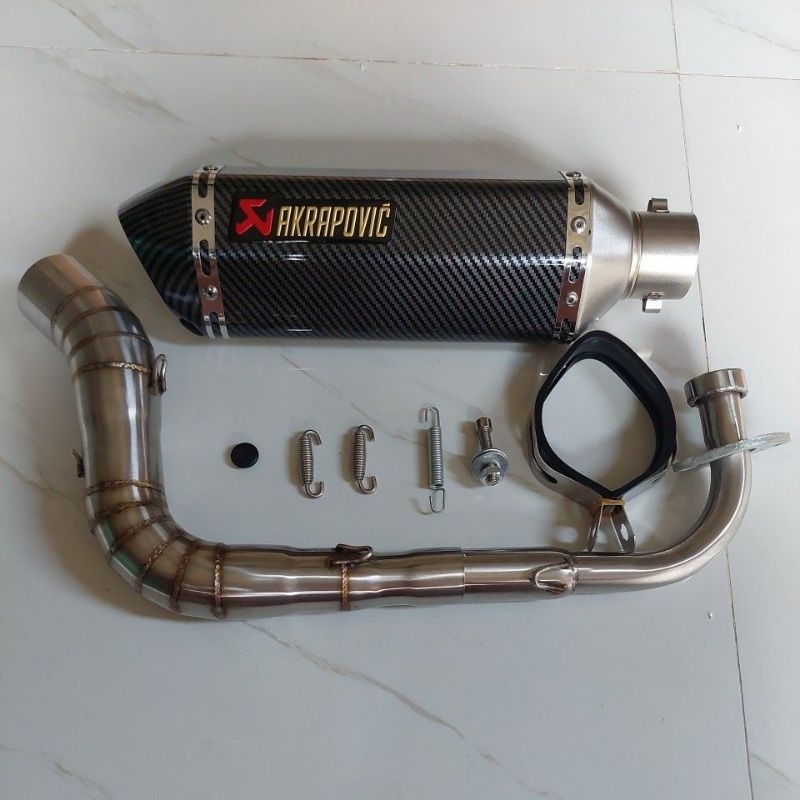 YAMAHA MIO SPORTY/SOUL115/SOULTY AKRAPOVIC PIPE WITH SILENCER ( FULL ...