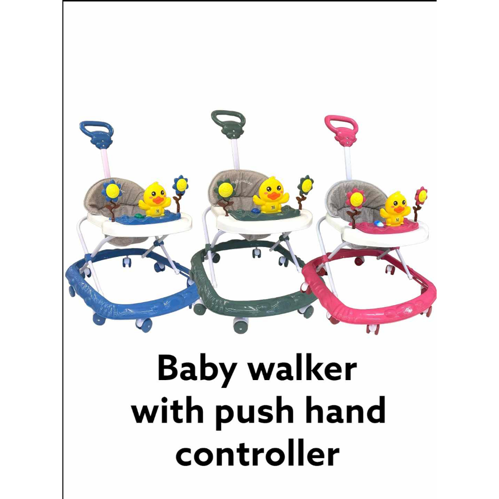 Baby Walker - Foldable Design with Parent Handle Rod Baby Walker with ...