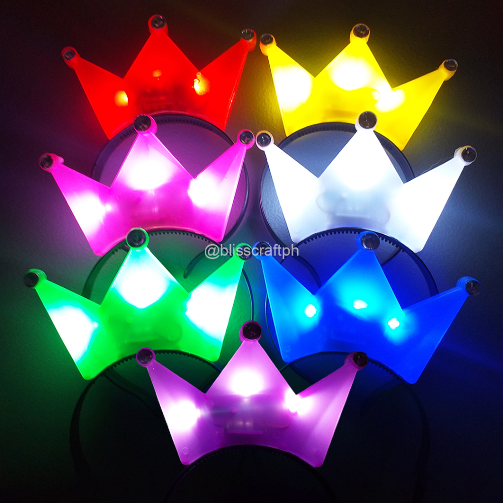 [COD] LED CROWN HEADBAND Blinking Flashing Cheering Steady Light ...
