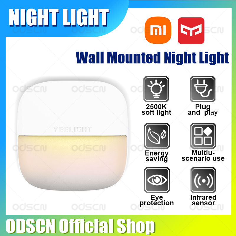ODSCN Xiao Mi Yeelight Night Light LED Wall Plug-in Lamp Controlled ...