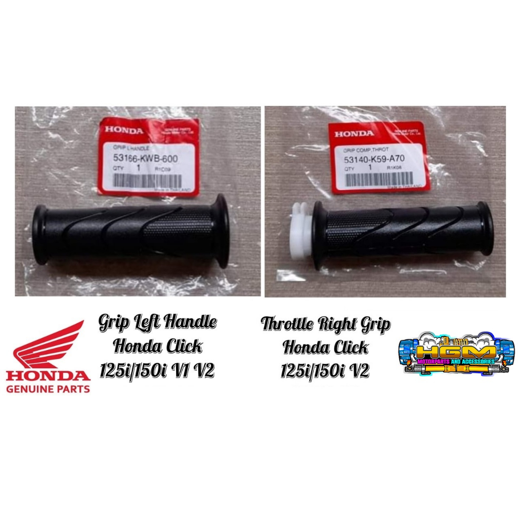 HANDLE GRIP FOR HONDA CLICK 125i/150i (V1 & V2 & V3) | BEAT FI (V1 & V2 ...