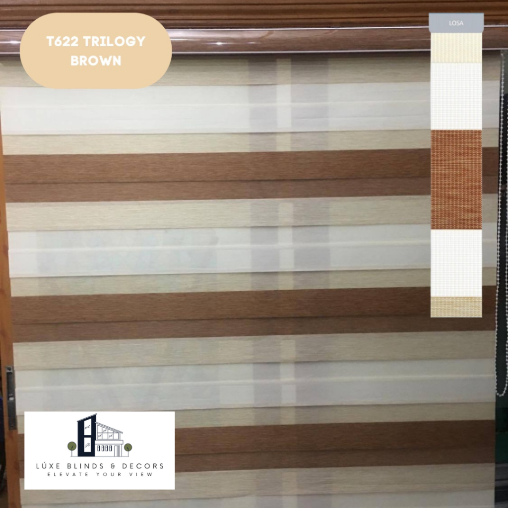 TRILOGY BROWN SEMI BLACKOUT KOREAN BLINDS MADE IN KOREA- CUSTOMIZE ...