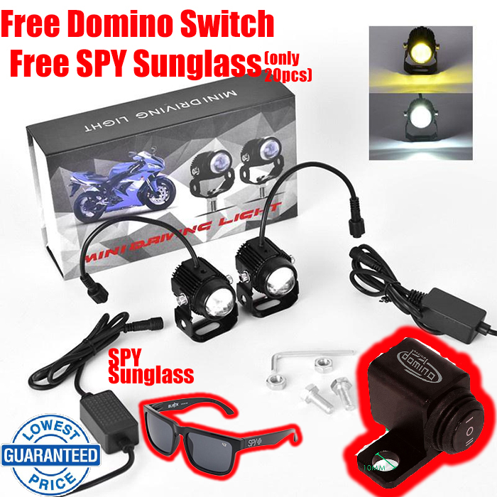 Mini Driving Light White+Yellow Pair of Universal High quality 20W With ...