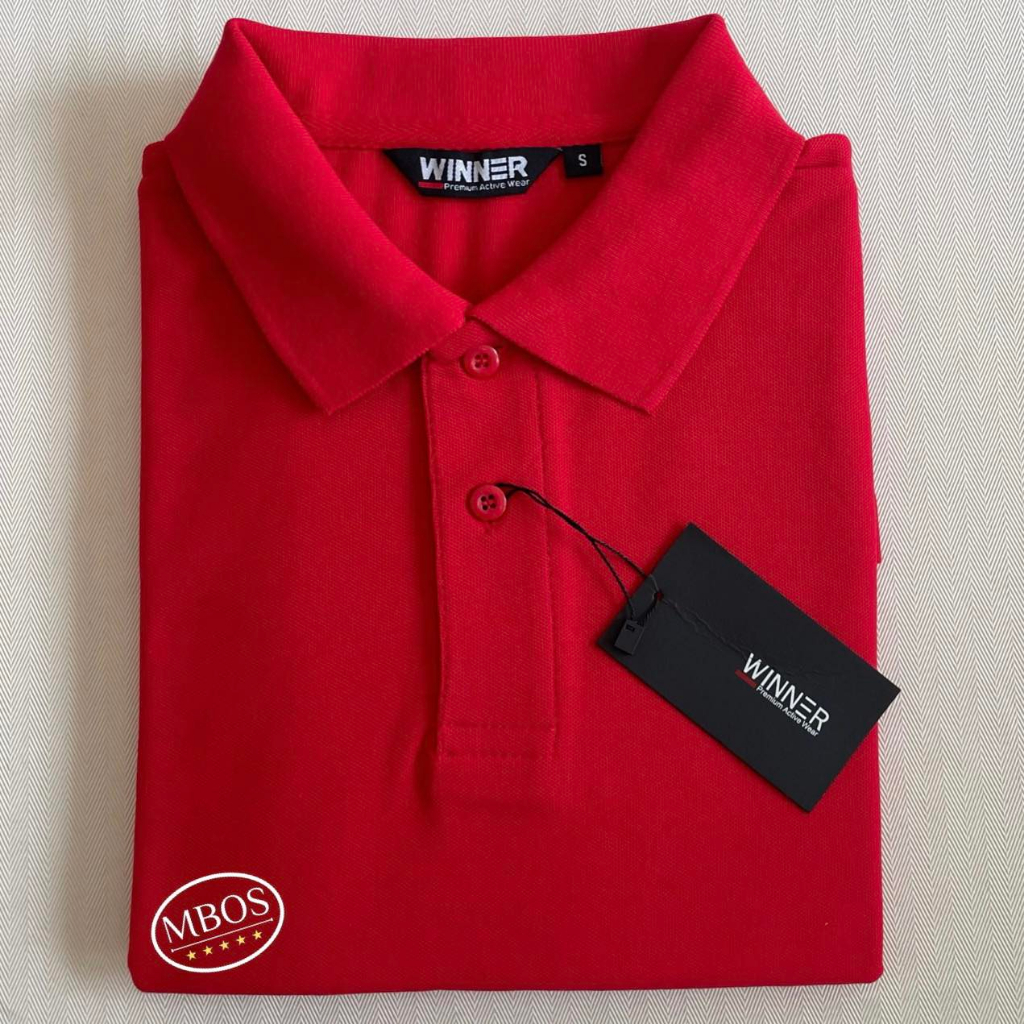 Winner Polo Shirt Plain White, Black, Red, Blue, Gray | Shopee Philippines