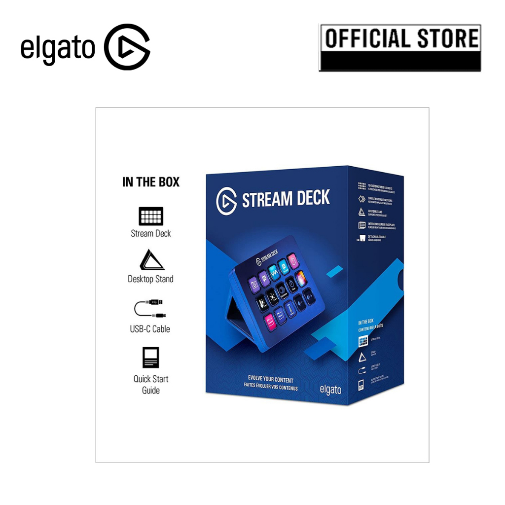 Elgato Stream Deck Mk 2 Evolve Your Content El 15 Customizable Lcd Keys