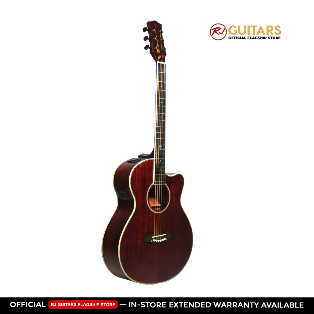 RJ Guitars Premium Acoustics Exotic Wood Guitar - Oahu | Shopee Philippines