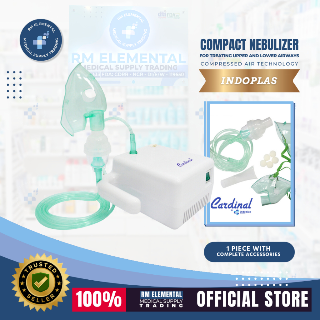 Compact Nebulizer (CARDINAL by Indoplas) (w/ complete accessories ...
