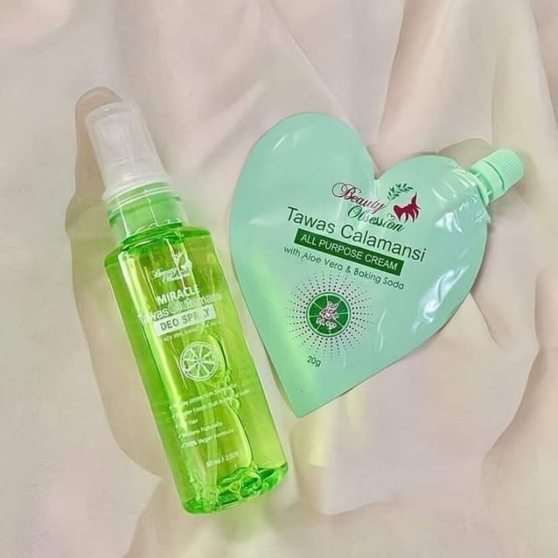 Tawas Calamansi Deo Spray And Tawas Calamansi Cream | Shopee Philippines