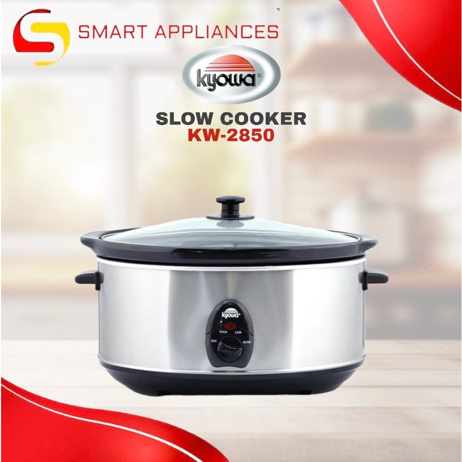 Kyowa Slow Cooker Oval 3.5 Liters KW-2850 Ceramic inner pot with Glass ...