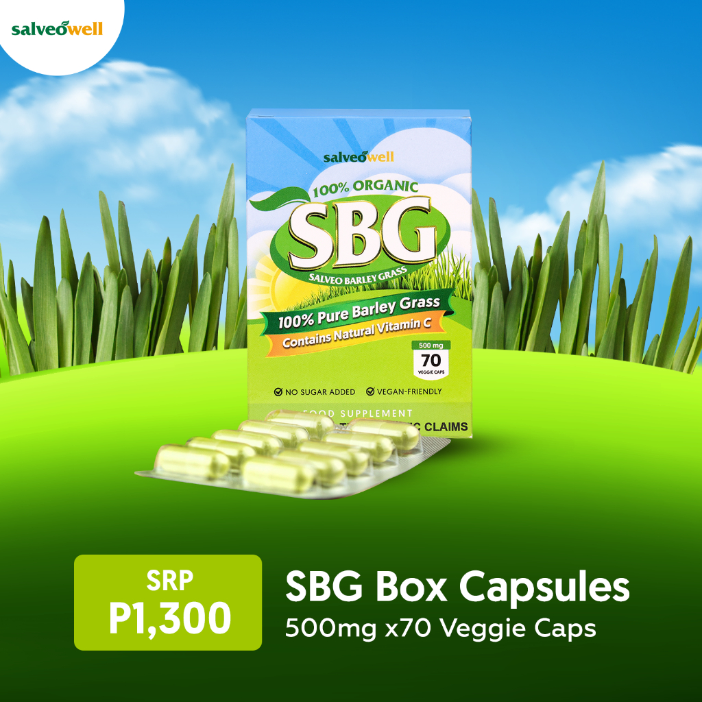 Salveo 20pcs 500mg Capsules 100% Legit and Pure Barley Grass (2 ...