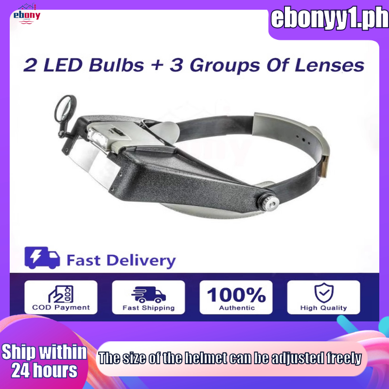 【Fast Delivery】 Double Eye Repair Illuminated Magnifying Glass 2 LED ...
