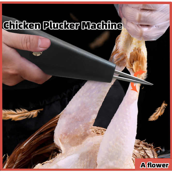 Chicken Plucker Machine,Handheld Electric Poultry Feather Remover with ...