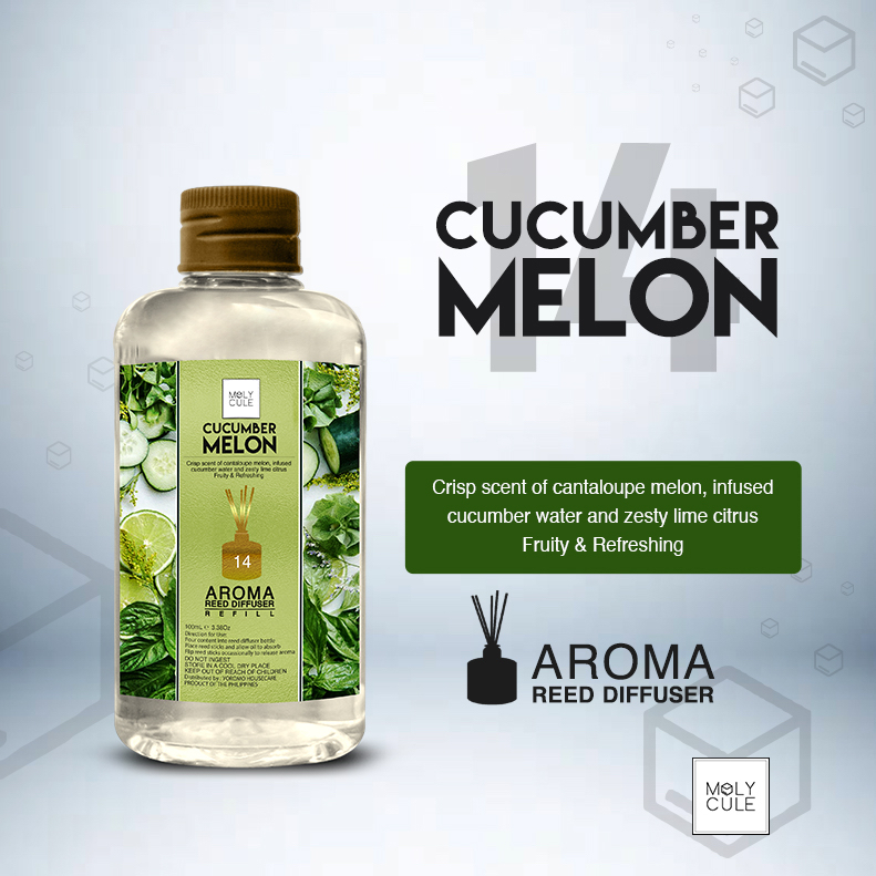 MOLYCULE Cucumber Melon Reed Refill Aroma Diffuser Oil Home Room Fragrance | Shopee Philippines