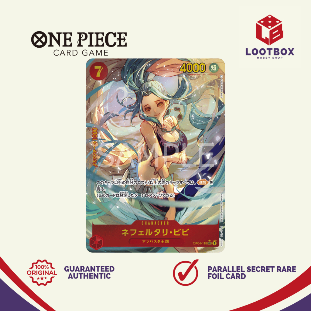 One Piece Card Game: OP04-118 Nefeltari Vivi (Parallel Secret Rare) - OP04 Kingdoms of Intrigue ...