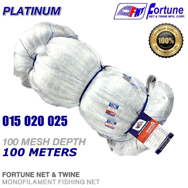 100Mtrs | FORTUNE Net & Twine 100 Mesh Fishing Mononet | Monofilament ...