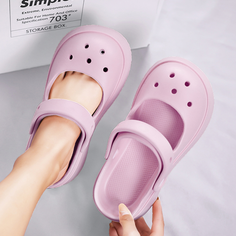 korean crocs for women sandal and slippers Clogs mary jane sandal falt ...