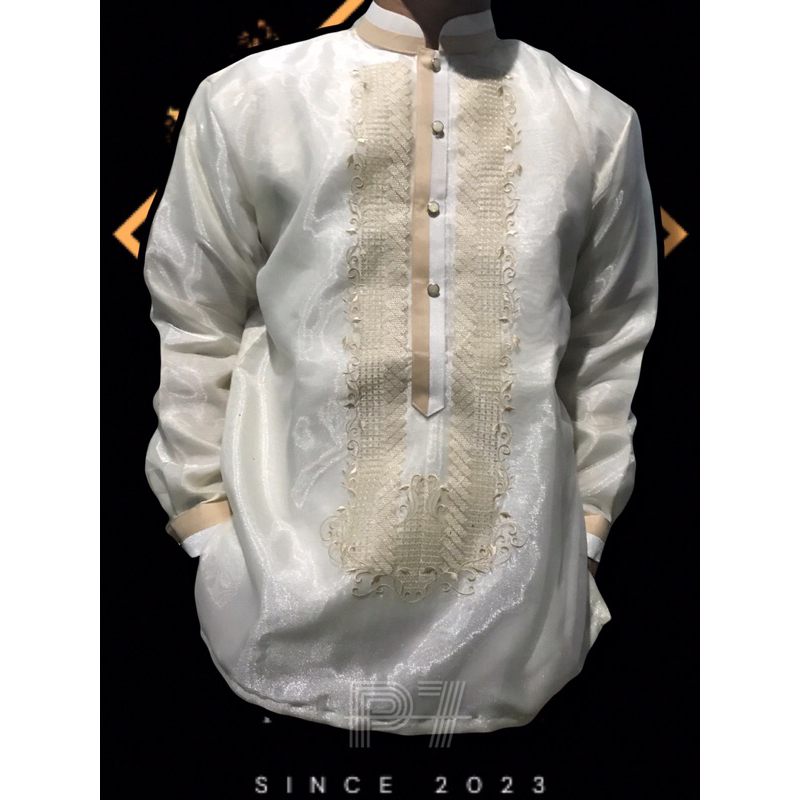 BARONG TAGALOG (beige OR cream) | Shopee Philippines