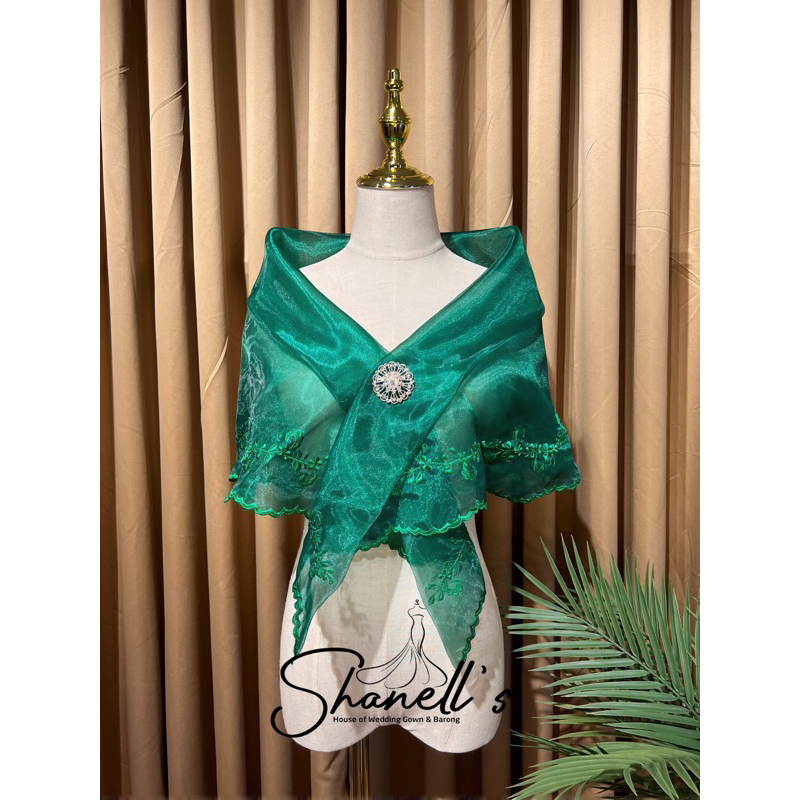 Alampay Filipiniana with brooch pin | Shopee Philippines