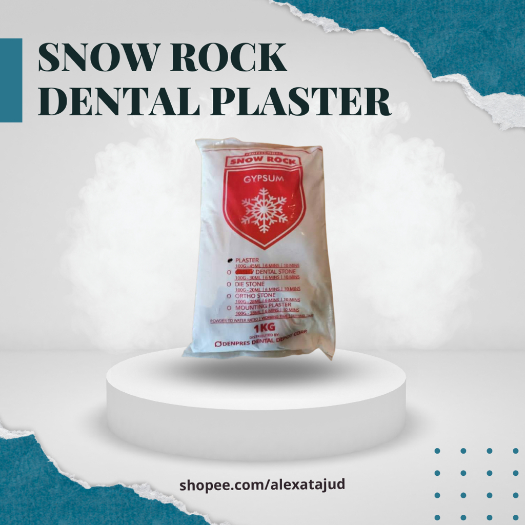 White Dental Plaster of Paris For Dental Boards Mounting (clear plastic ...