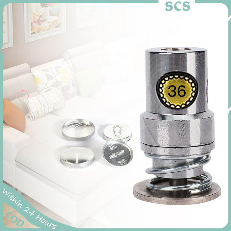 100 Sets 36# Cover Buttons Kit 36L Fabric Cover Button Mold Metal Round ...