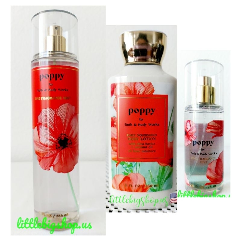 POPPY Bath & Body Works Fragrance Mist / Lotion (USA) | Shopee Philippines