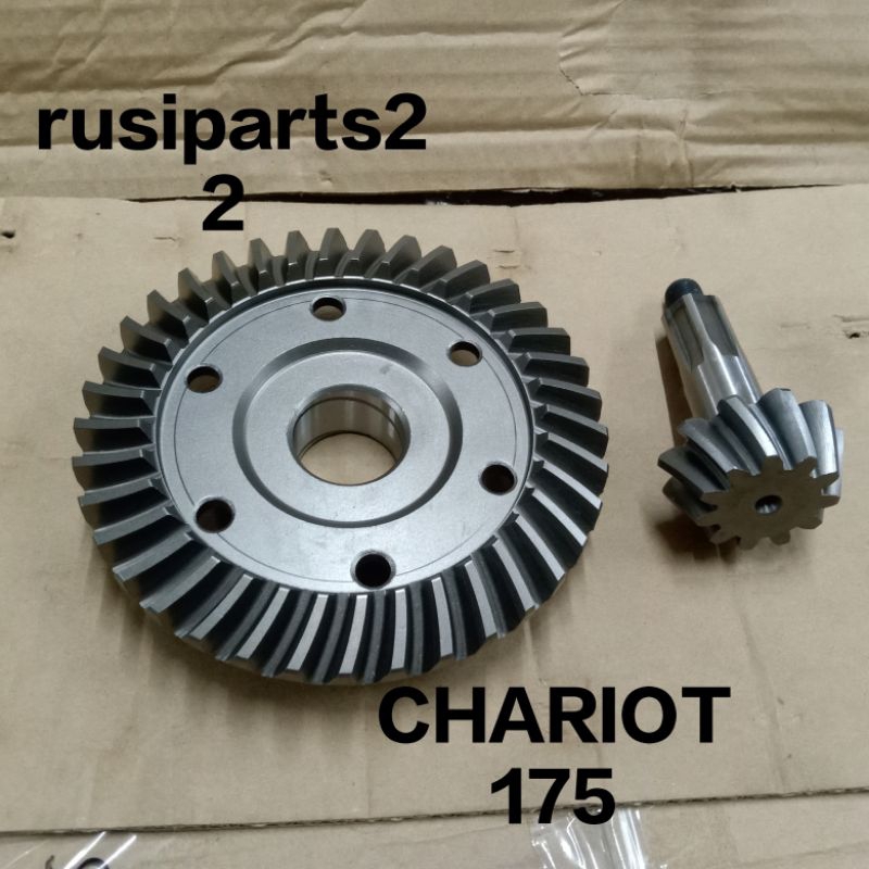 Rusi chariot 175 11t/37t ring gear with pinion 1set orig. | Shopee ...