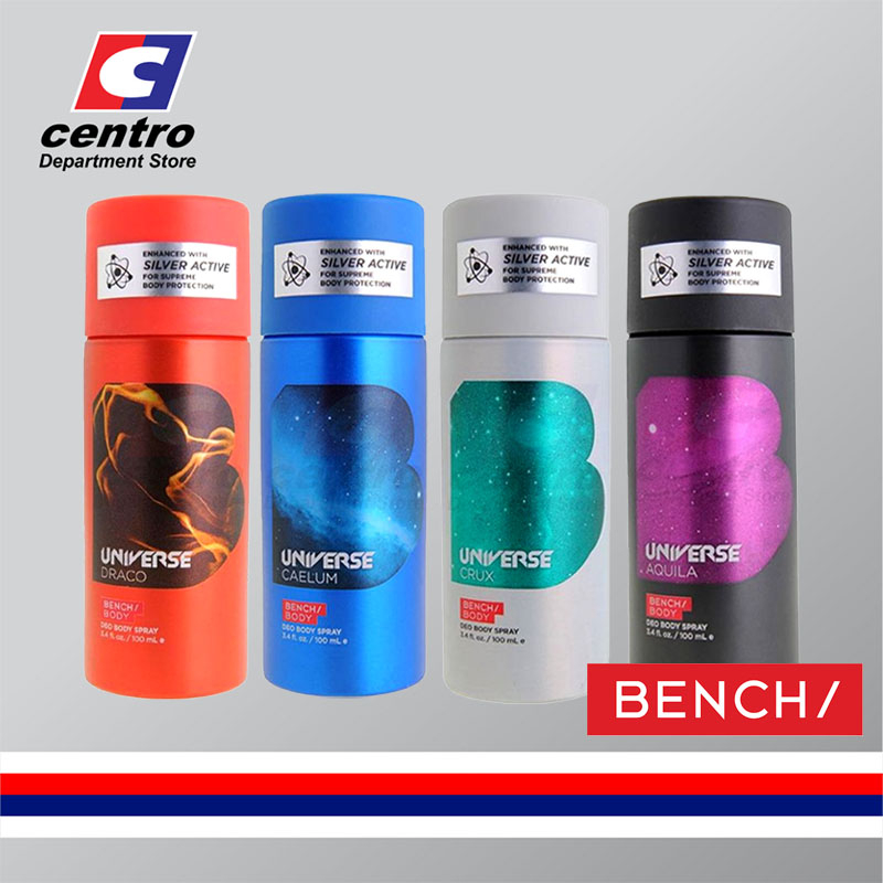 Bench Universe Deo Body Spray 100ml (Aquila/Caelum/Crux/Draco) | Shopee ...